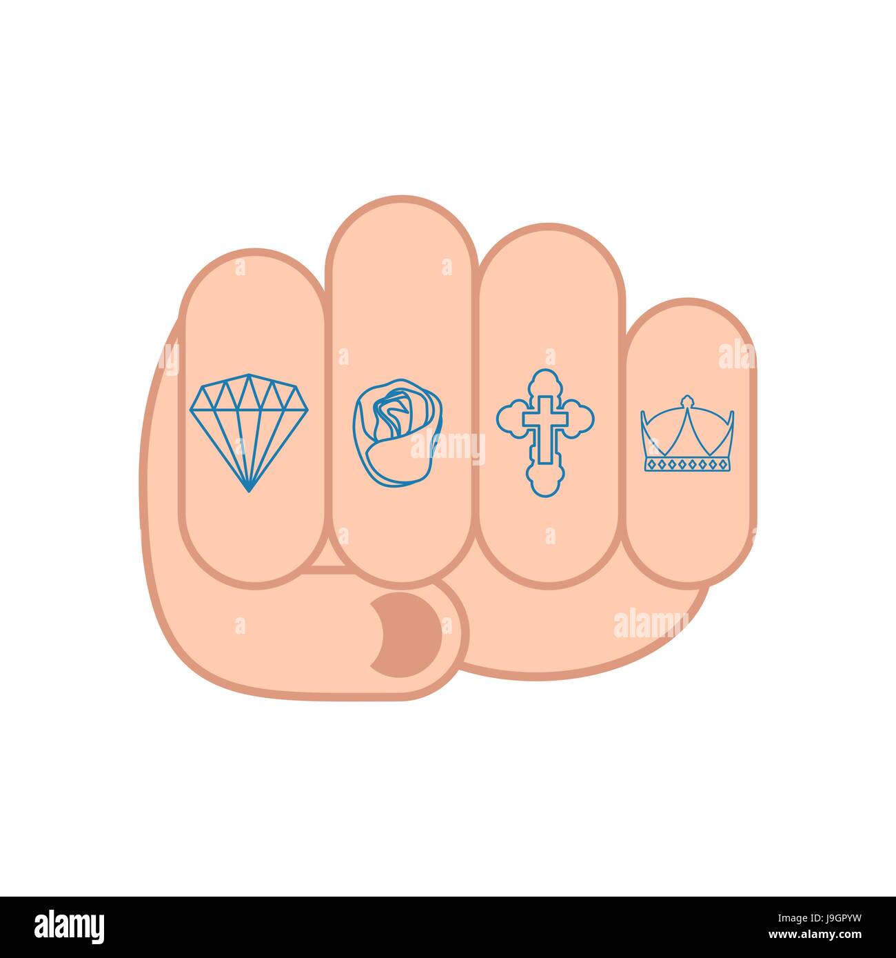 Tattoos crucifix Stock Vector Images - Alamy