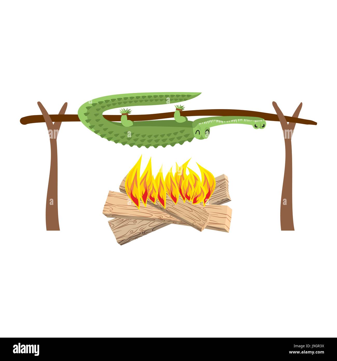 Fat crocodile cartoon hi-res stock photography and images - Alamy