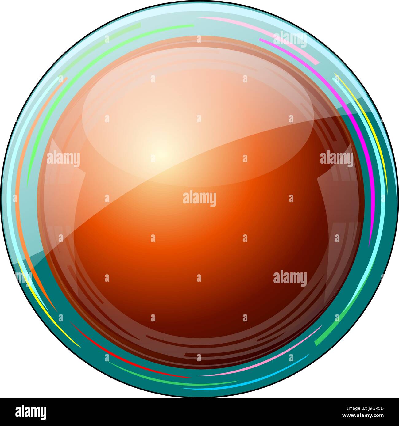 Shiny button vector Stock Vector Images - Alamy