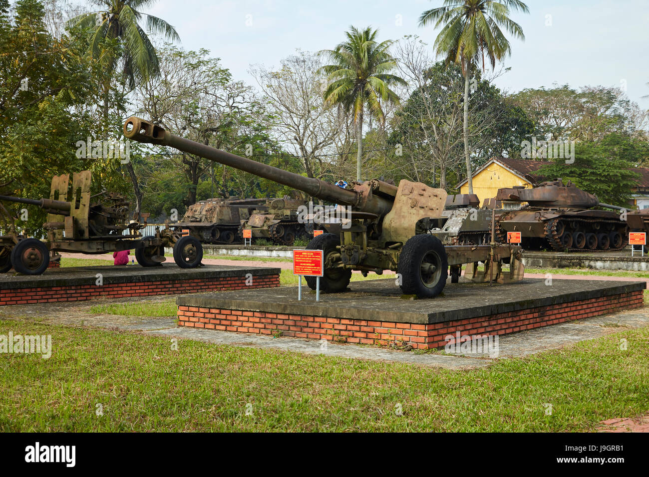 Soviet D-74 122 mm field gun, Military Museum, Hue, Thua Thien-Hue ...