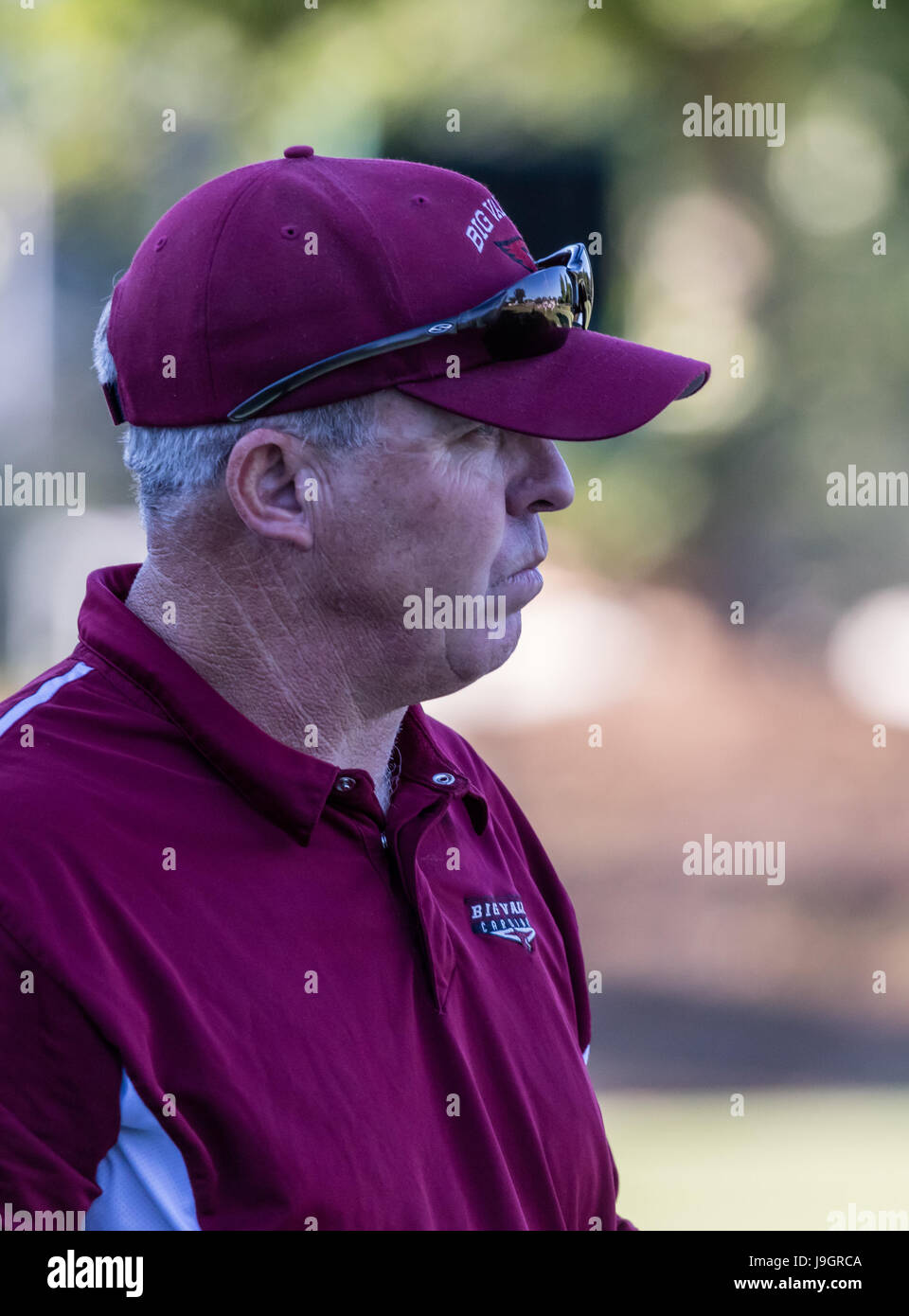Football coach at the Redding Lions Club All Stars Football Game Stock ...