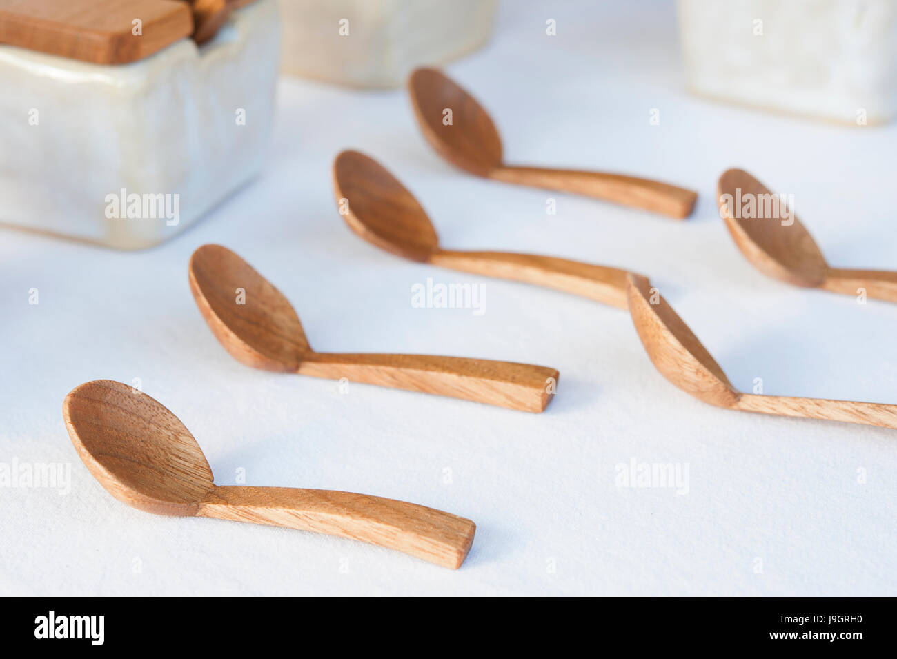 Handcrafted wooden spoons Stock Photo - Alamy