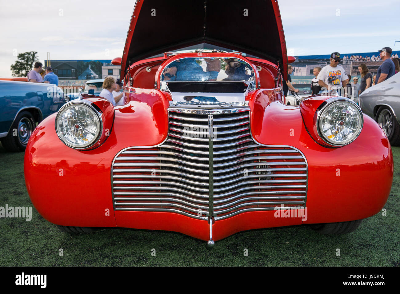 Classic cars at the Kool April Nights auto show in Redding, California ...