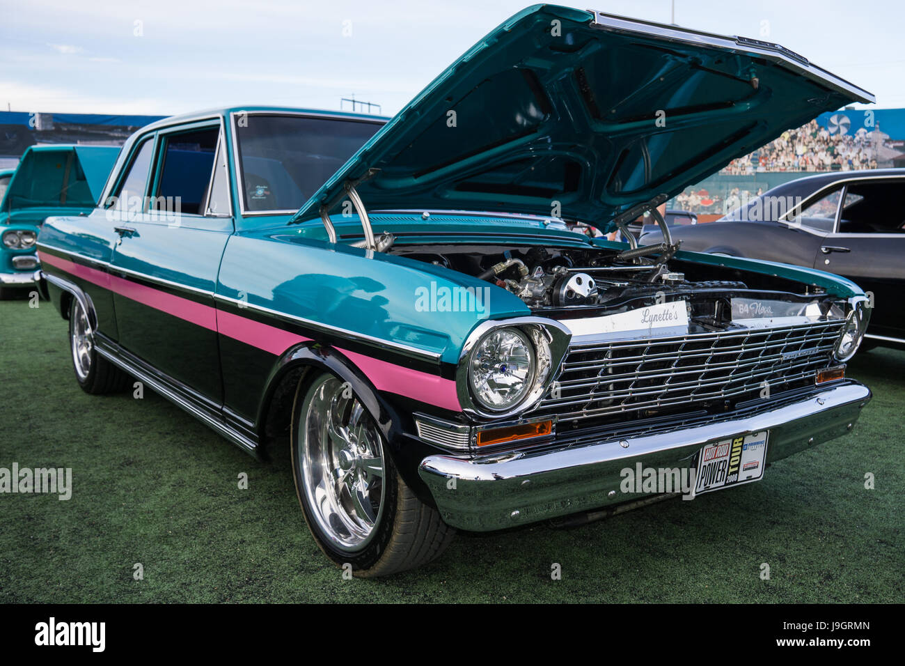 Classic cars at the Kool April Nights auto show in Redding, California ...