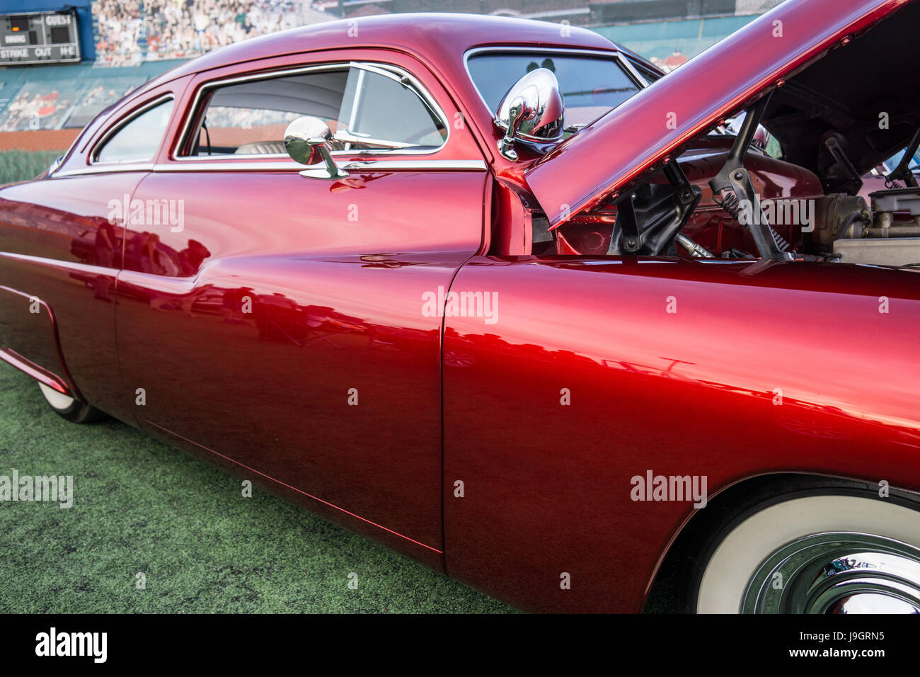 Classic cars at the Kool April Nights auto show in Redding, California ...