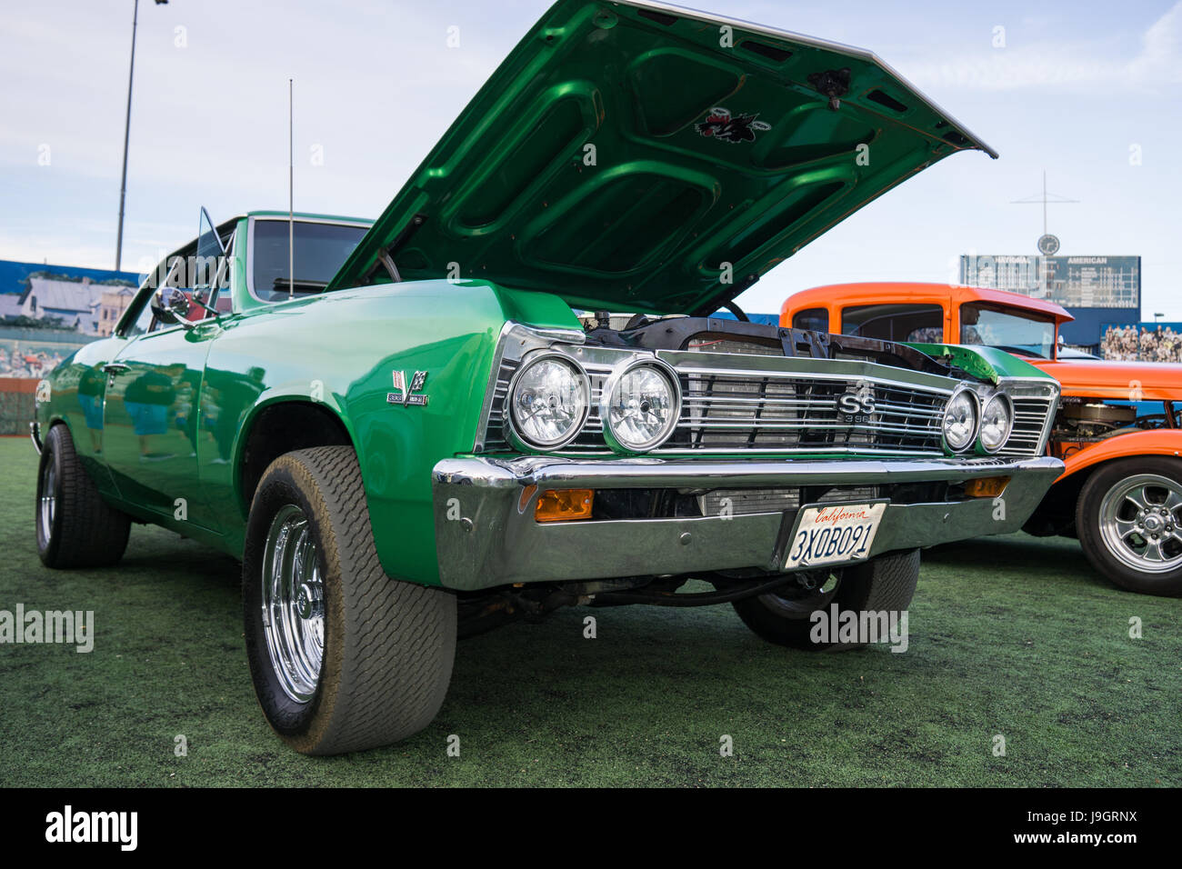 Classic cars at the Kool April Nights auto show in Redding, California ...