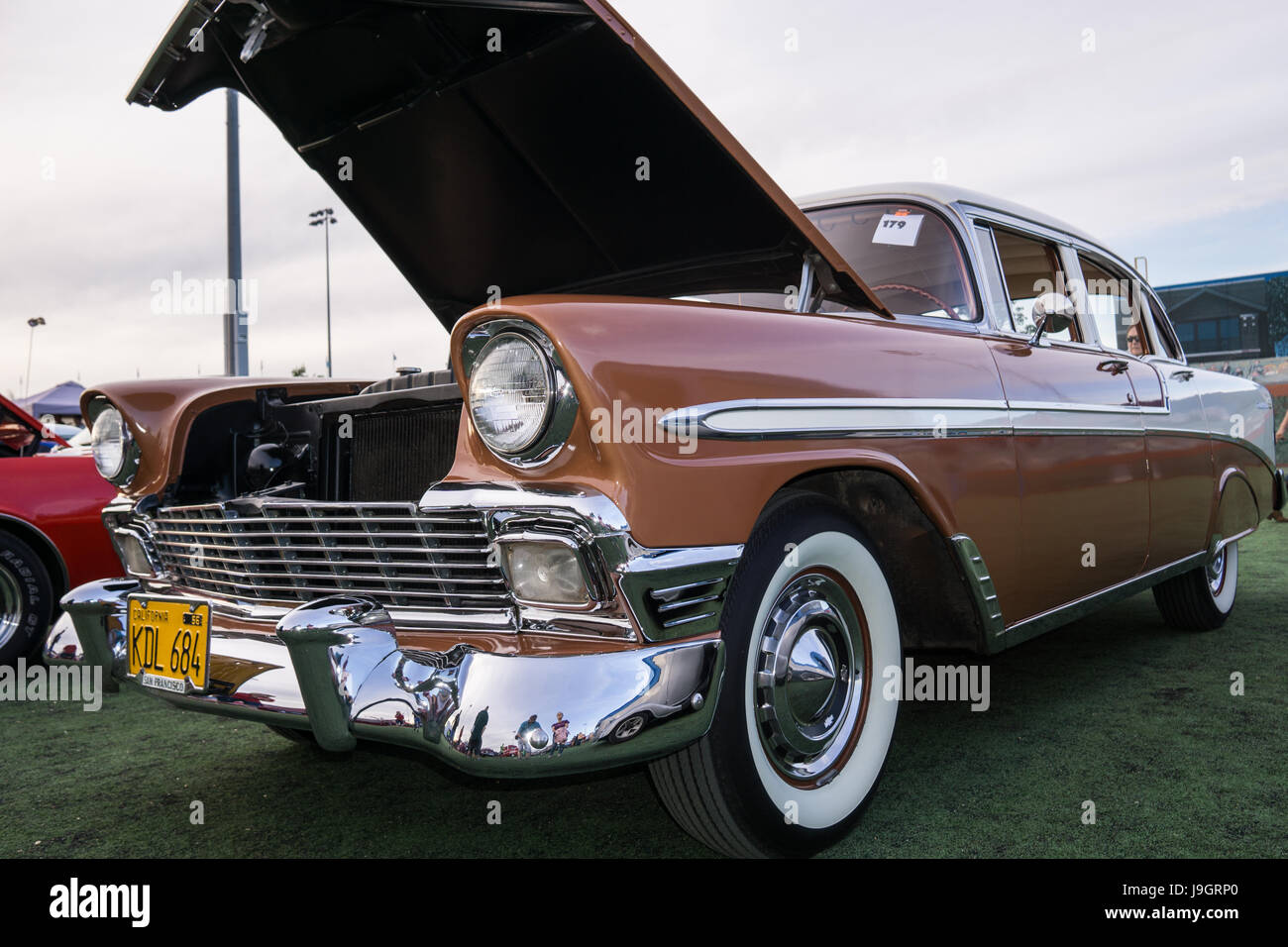 Classic cars at the Kool April Nights auto show in Redding, California ...