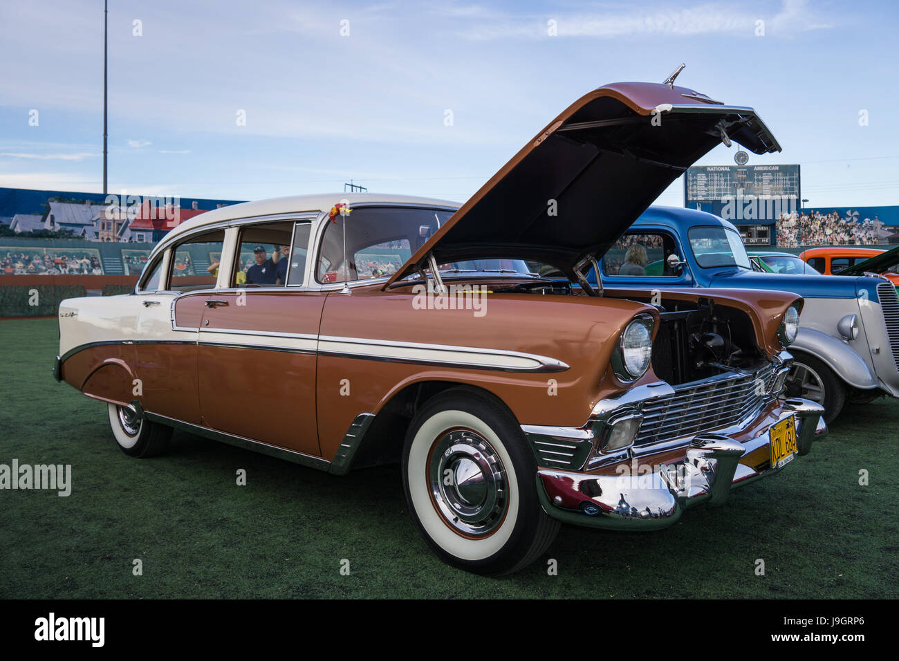 Classic cars at the Kool April Nights auto show in Redding, California ...