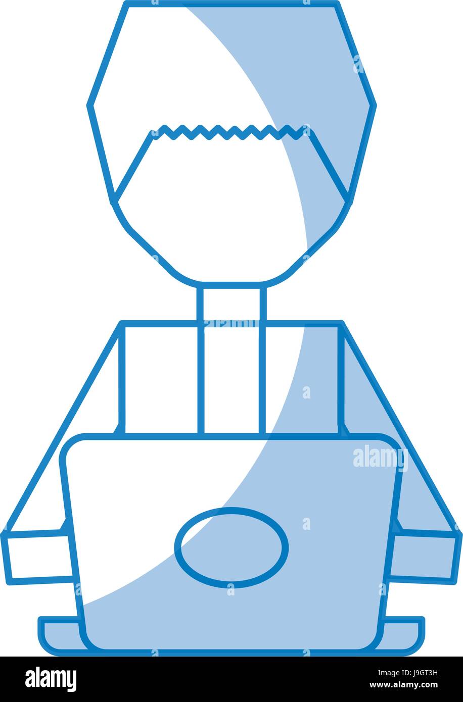 Hacker computer shadow Stock Vector Images - Alamy