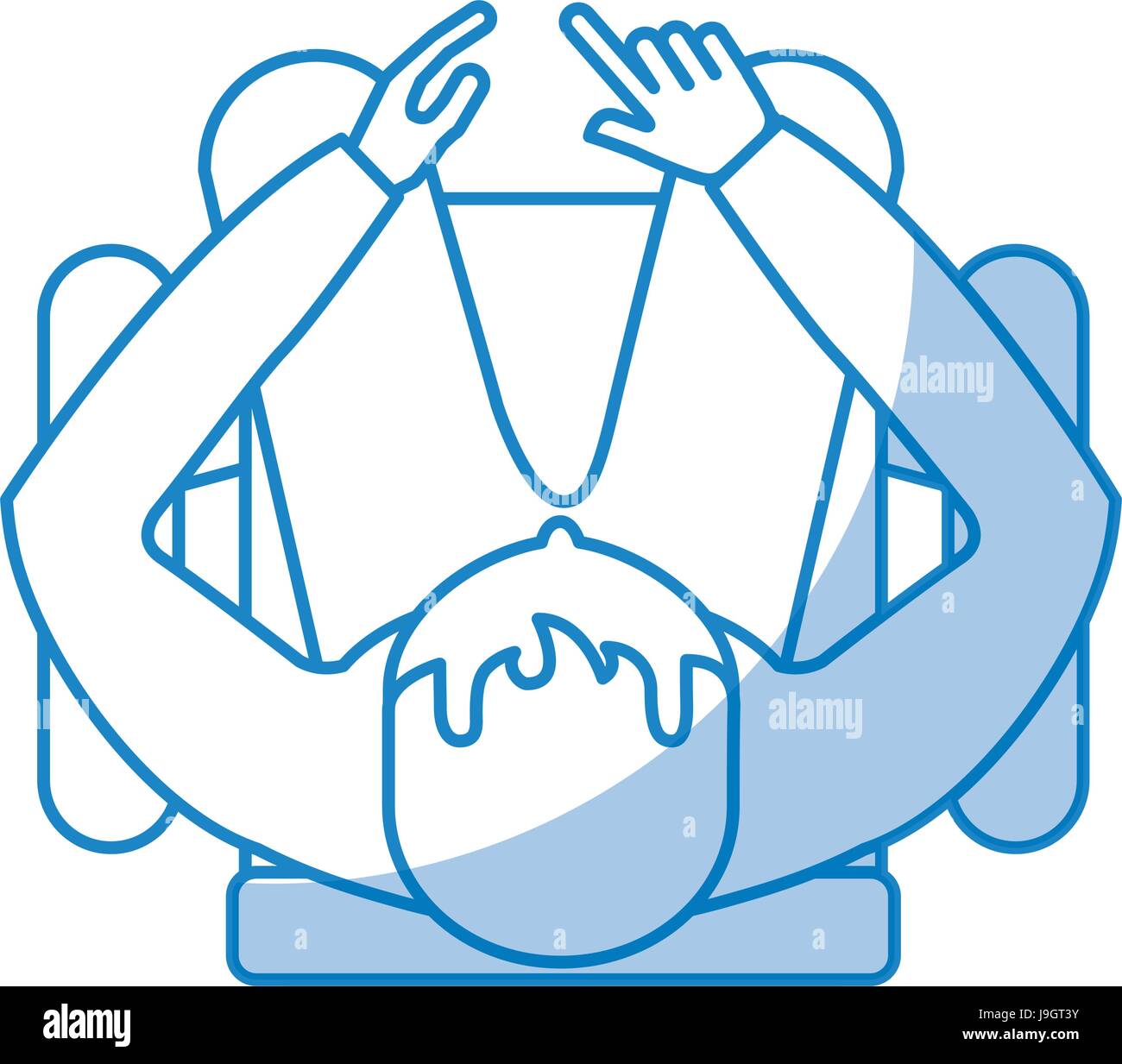top view man sitting cartoon Stock Vector Image & Art - Alamy