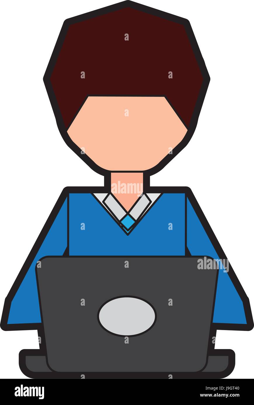 man faceless cartoon Stock Vector Image & Art - Alamy