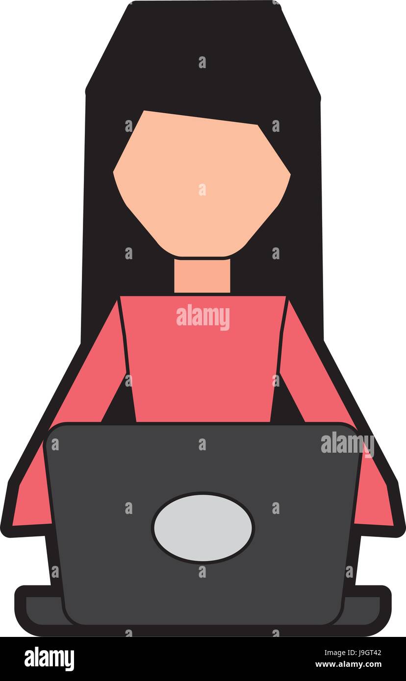 pc faceless cartoon Stock Vector Image & Art - Alamy