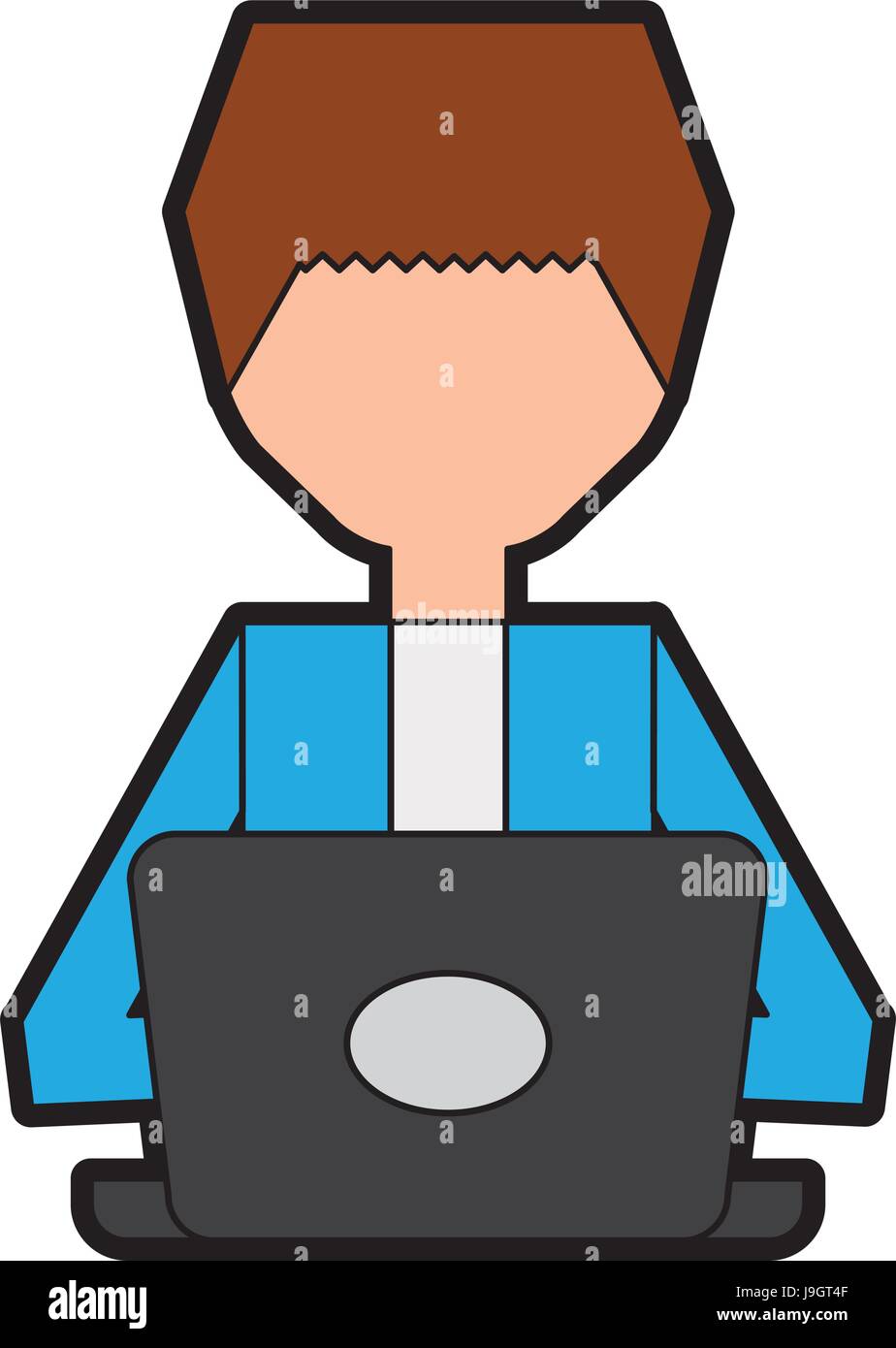 man faceless cartoon Stock Vector Image & Art - Alamy