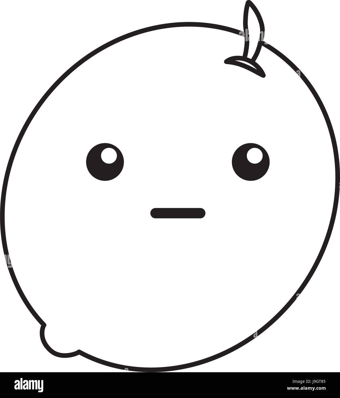 Lemon half color line Stock Vector Images - Alamy