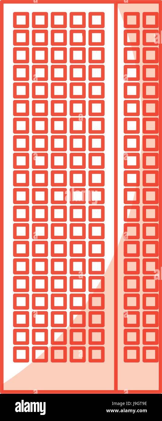 shadow red tall building Stock Vector Image & Art - Alamy