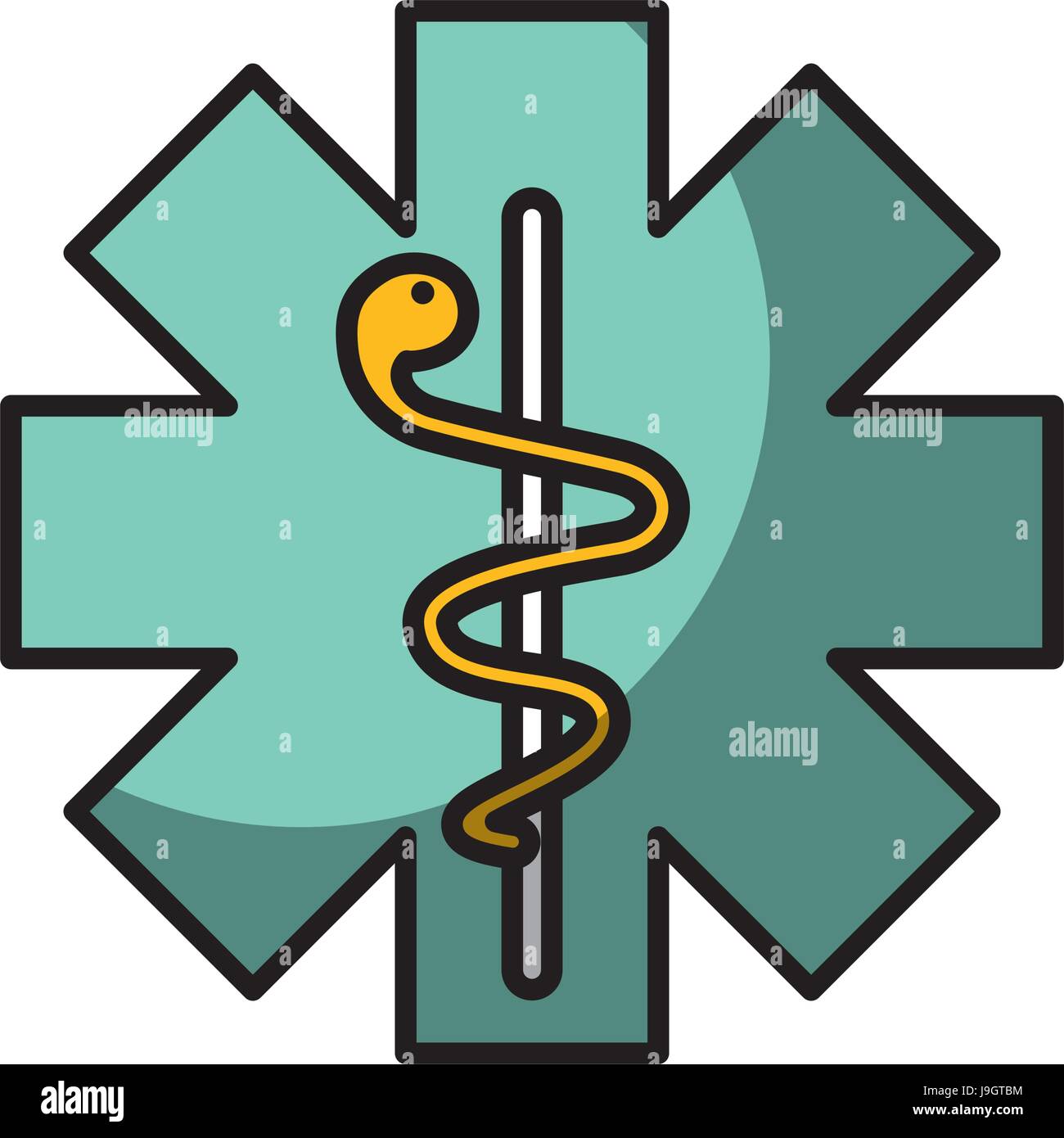 caduceus medical shield Stock Vector Image & Art - Alamy