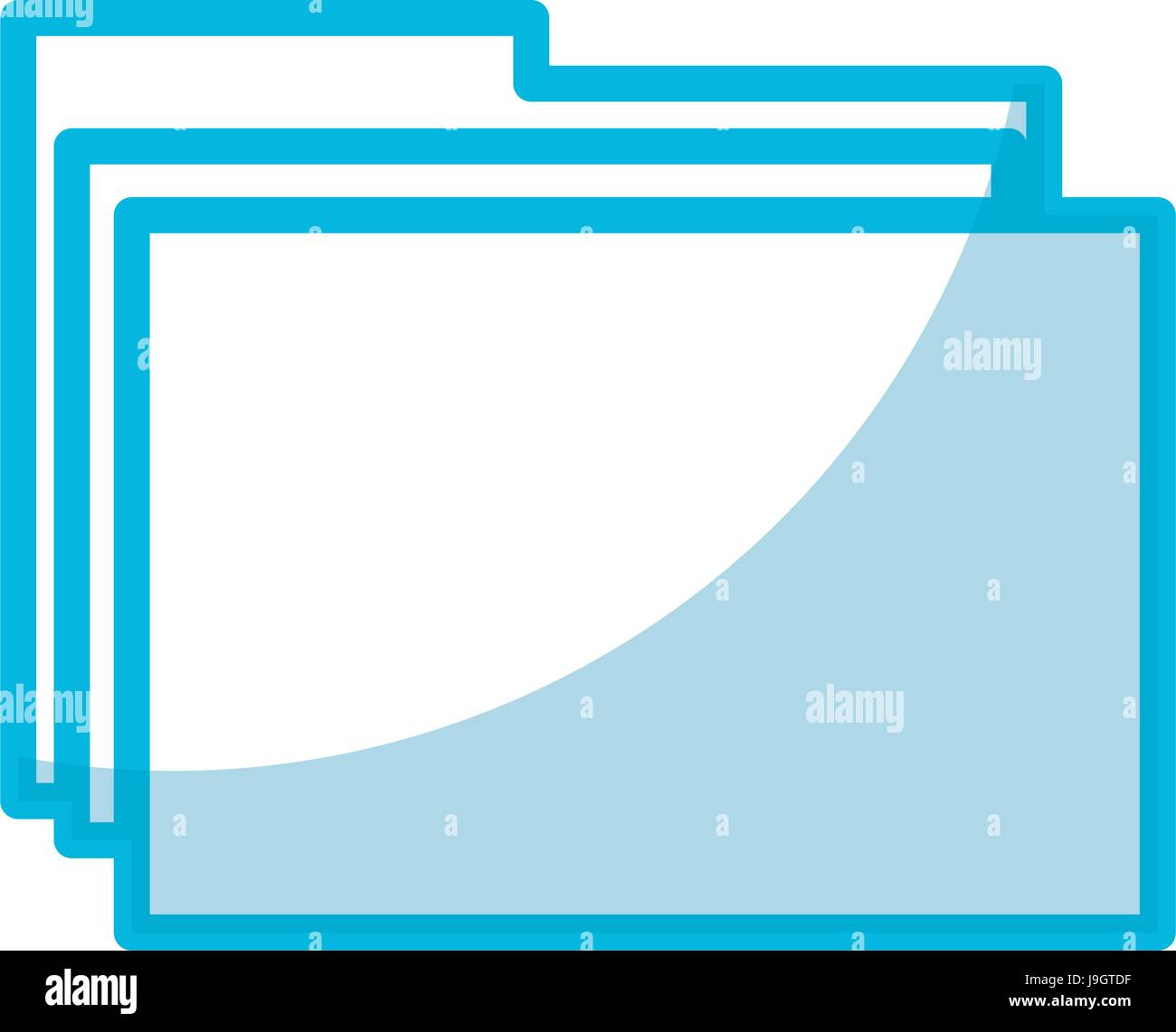 shadow folder cartoon Stock Vector Image & Art - Alamy