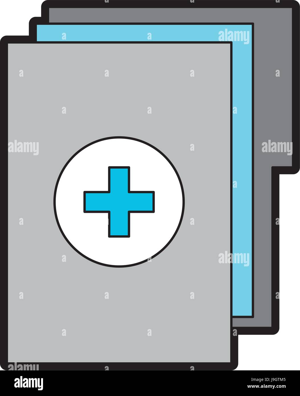 Blue medical history Stock Vector Images - Alamy