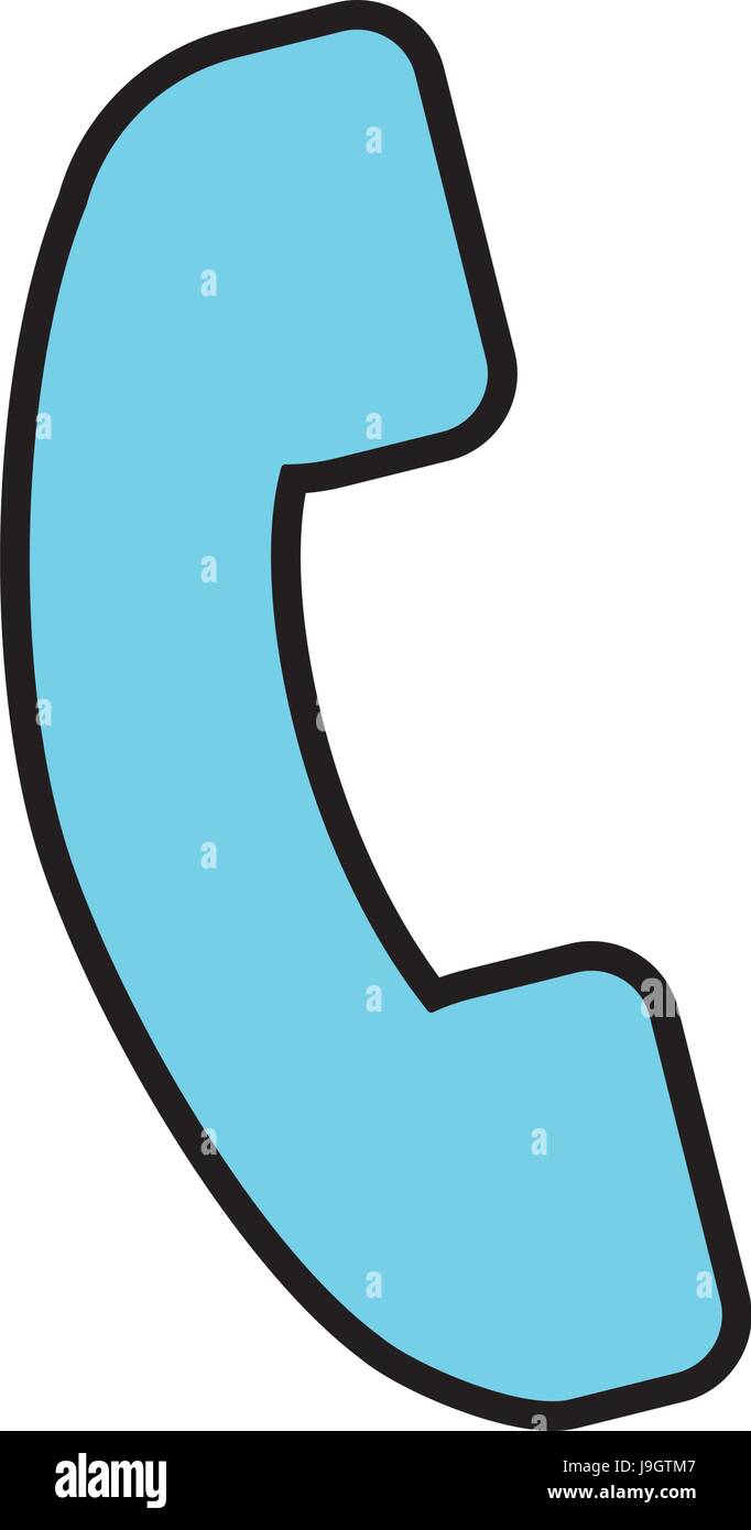 blue phone cartoon Stock Vector Image & Art - Alamy