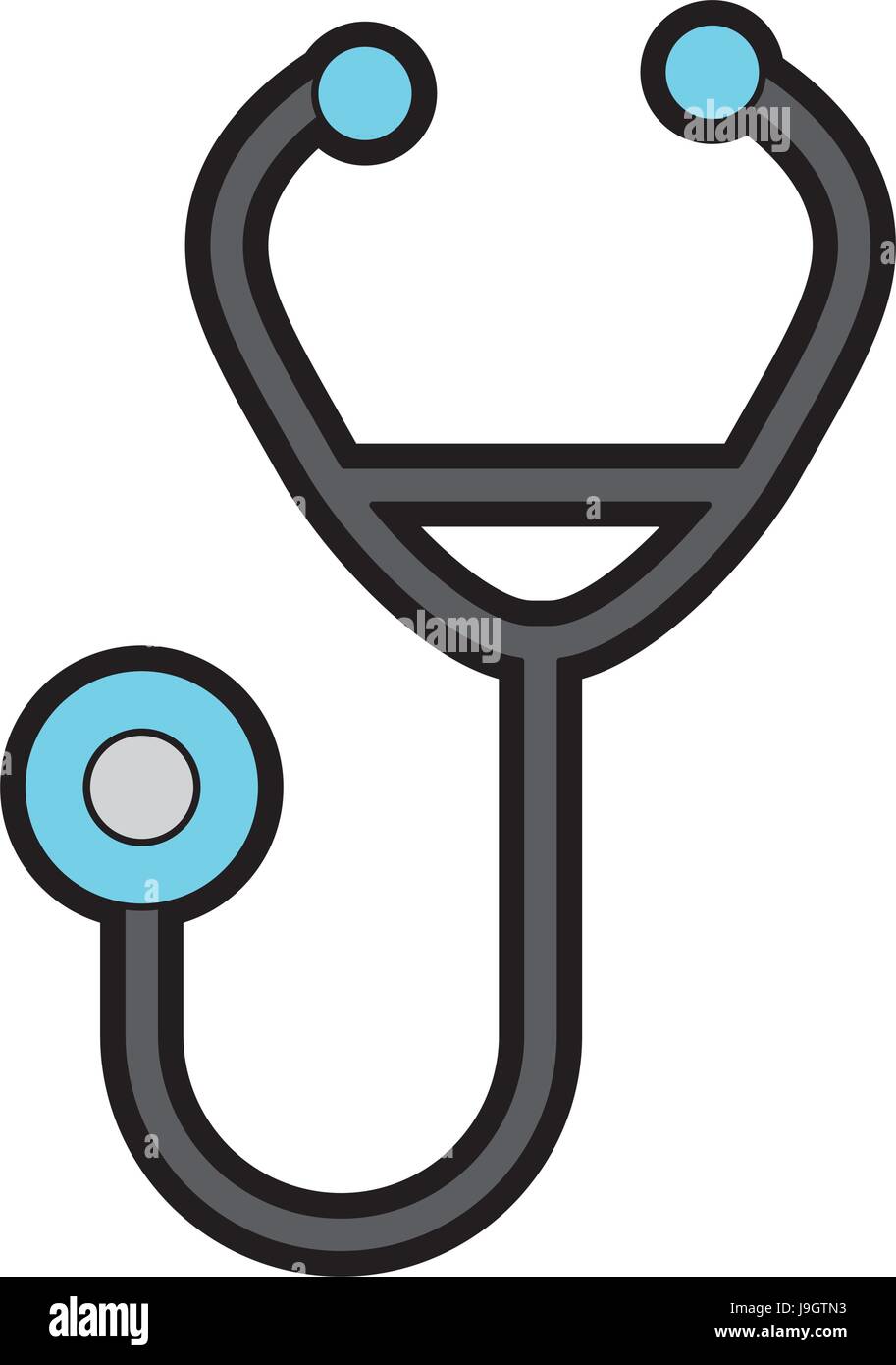 grey stethoscope cartoon Stock Vector Image & Art - Alamy