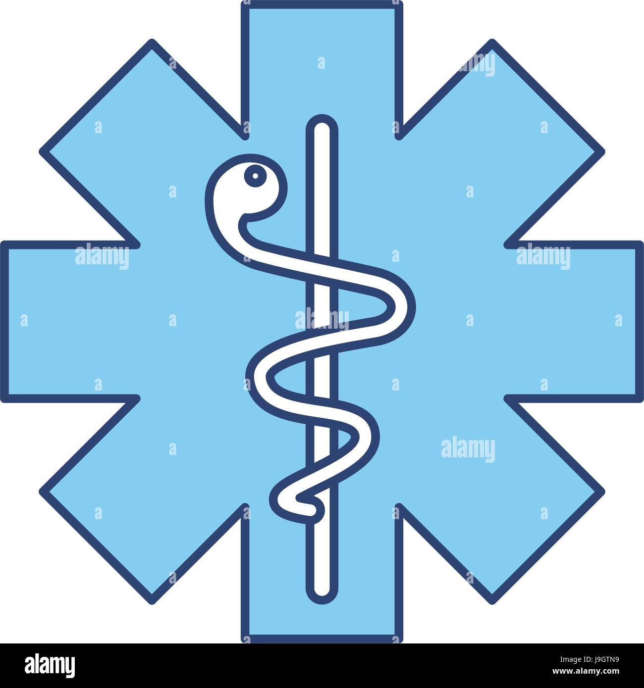 blue caduceus medical shield Stock Vector Image & Art - Alamy