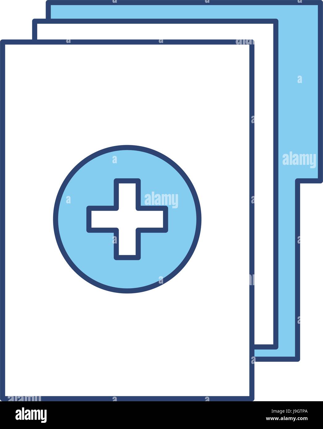 blue medical history folder Stock Vector Image & Art - Alamy