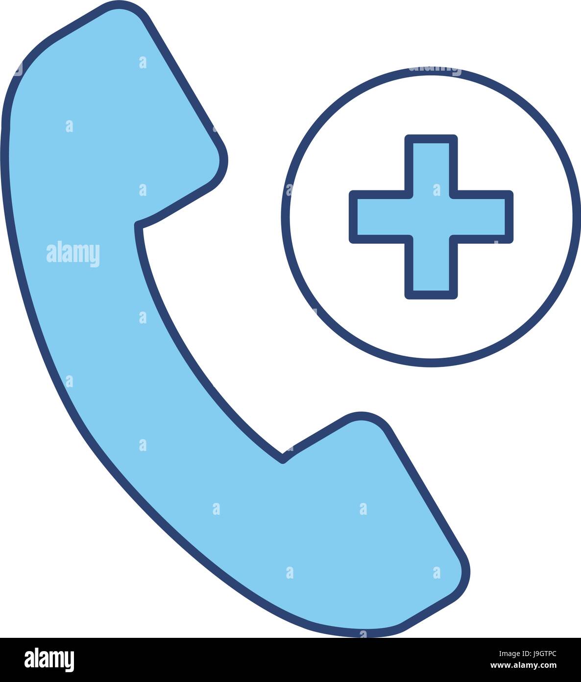 blue emergency call cartoon Stock Vector Image & Art - Alamy