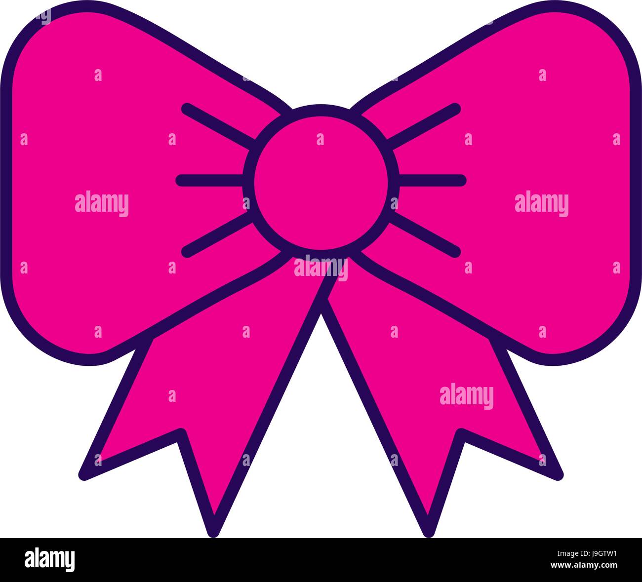 fuchsia bow cartoon Stock Vector Image & Art - Alamy