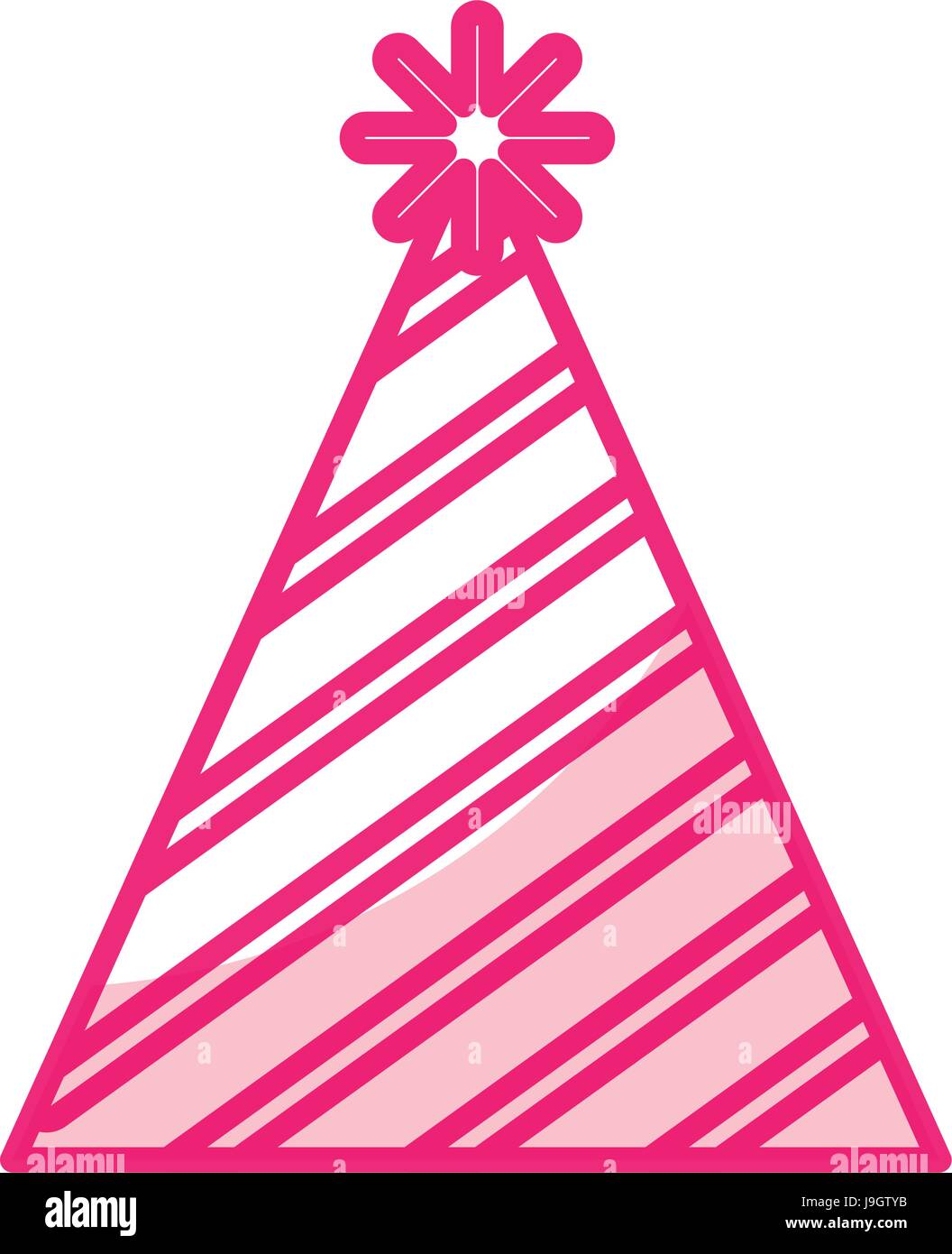 shadow cute party hat cartoon Stock Vector Image & Art - Alamy