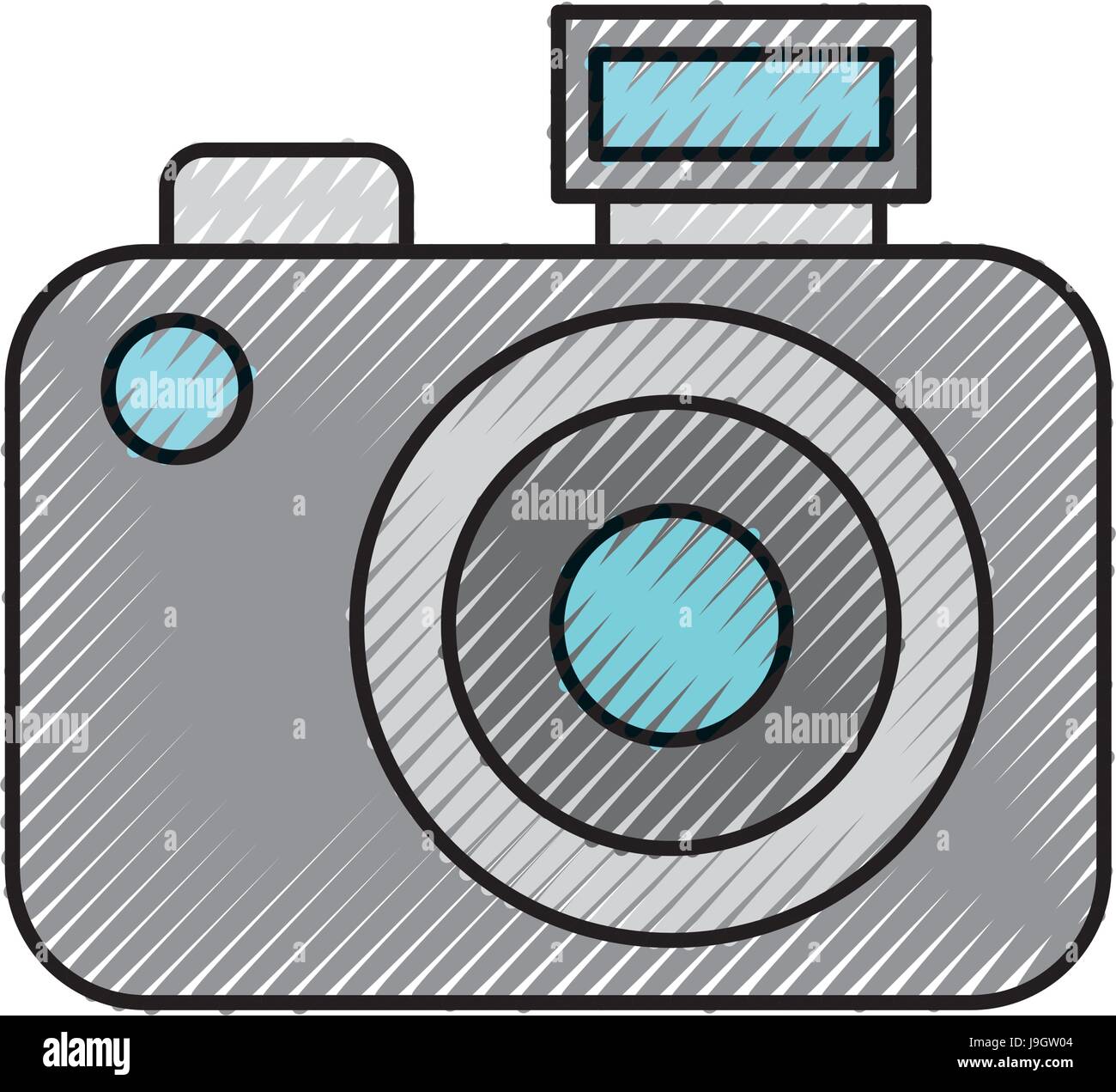 scribble cute grey camera cartoon Stock Vector Image & Art - Alamy