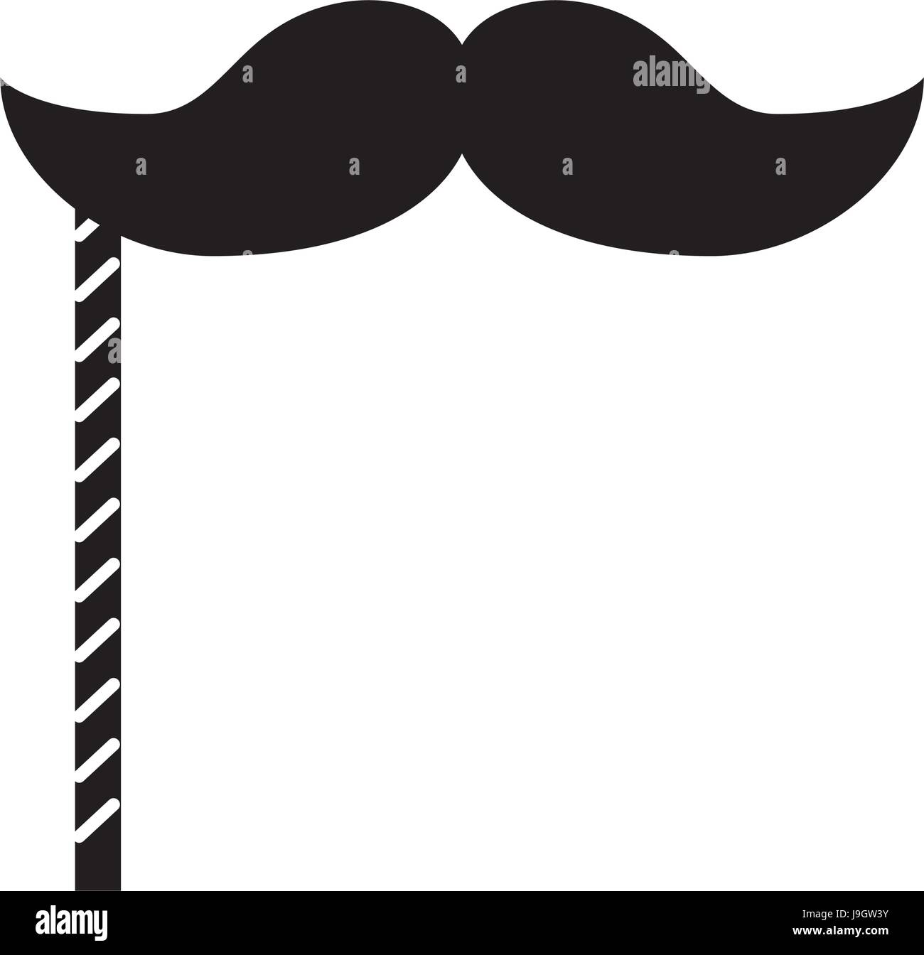 black icon booth prop moustache Stock Vector Image & Art - Alamy