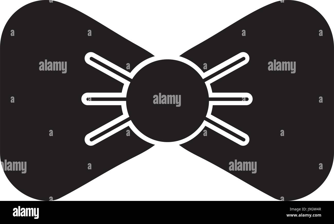 black icon bow cartoon Stock Vector Image & Art - Alamy