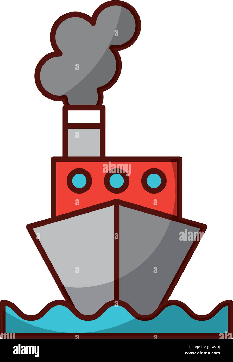 shadow ship cartoon Stock Vector Image & Art - Alamy