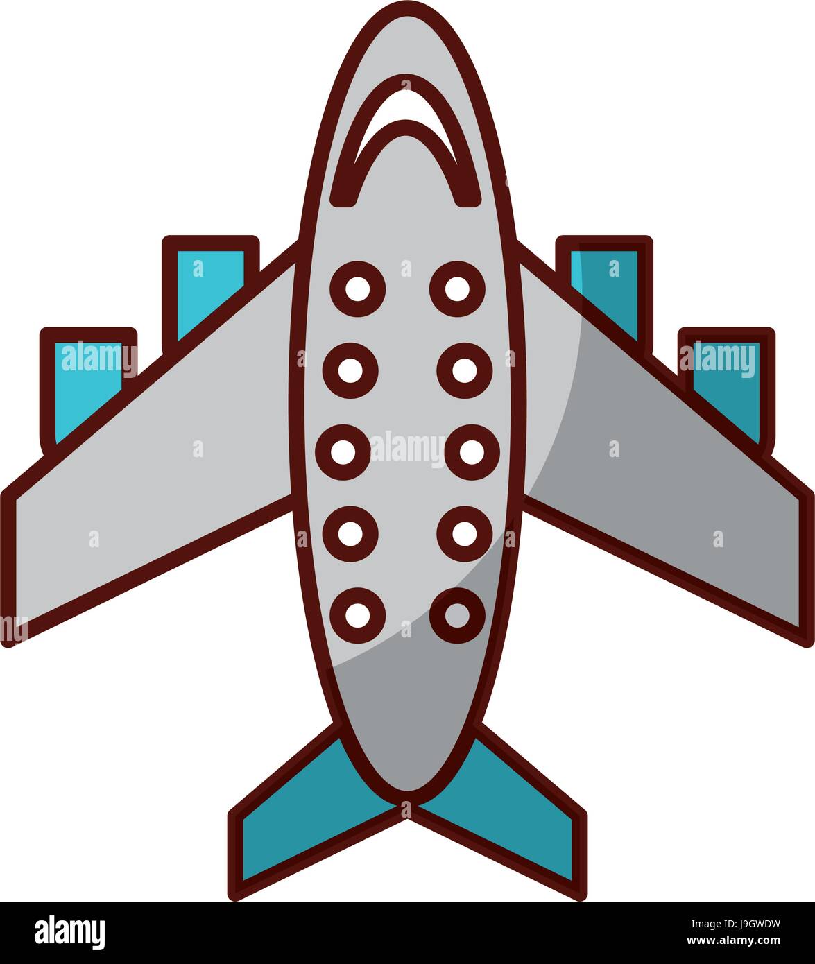 shadow airplane cartoon Stock Vector Image & Art - Alamy