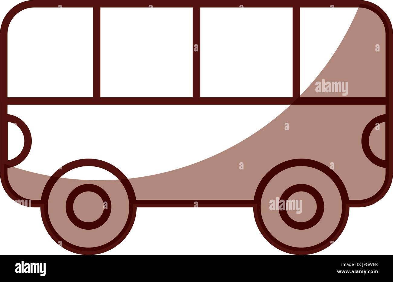 shadow bus cartoon Stock Vector Image & Art - Alamy