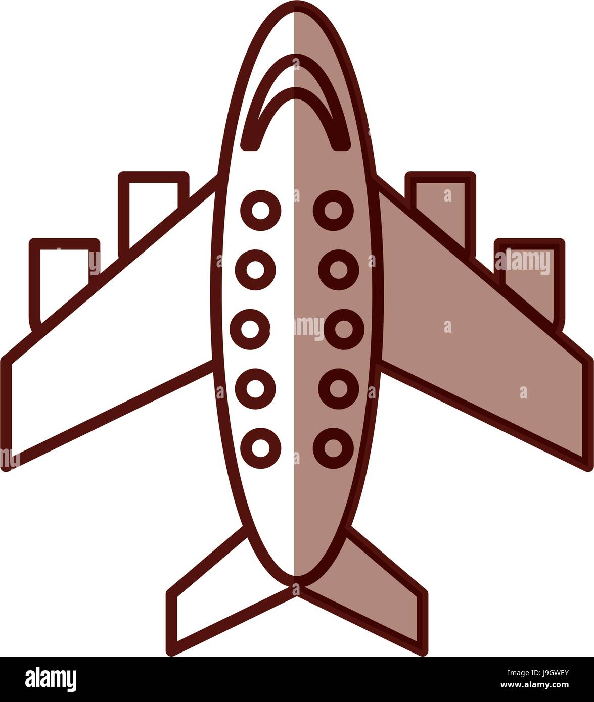 shadow airplane cartoon Stock Vector Image & Art - Alamy