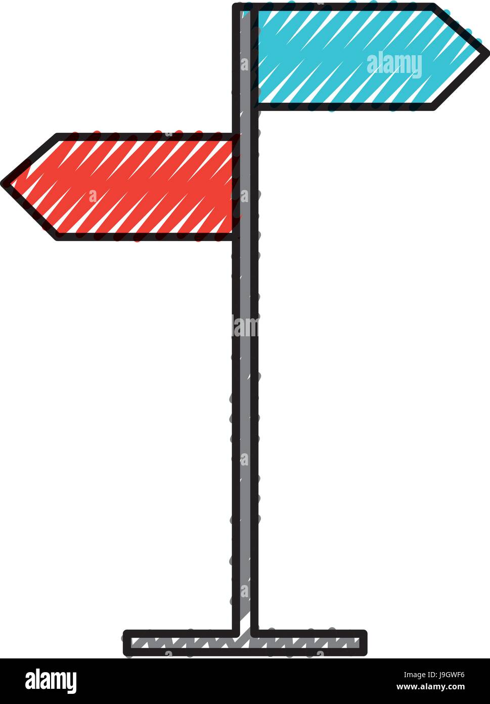scribble traffic sign cartoon Stock Vector Image & Art - Alamy