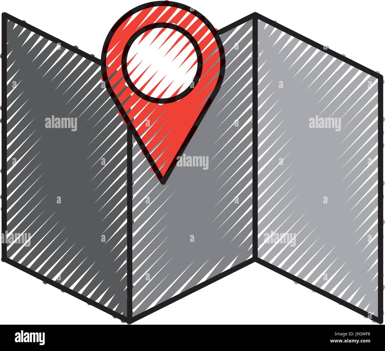 gps map pointer cartoon Stock Vector Image & Art - Alamy