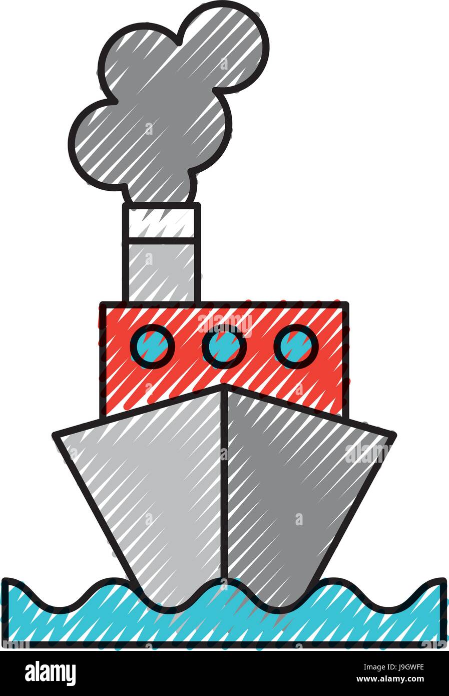 Cartoon Ship Sea Stock Photos & Cartoon Ship Sea Stock Images - Alamy