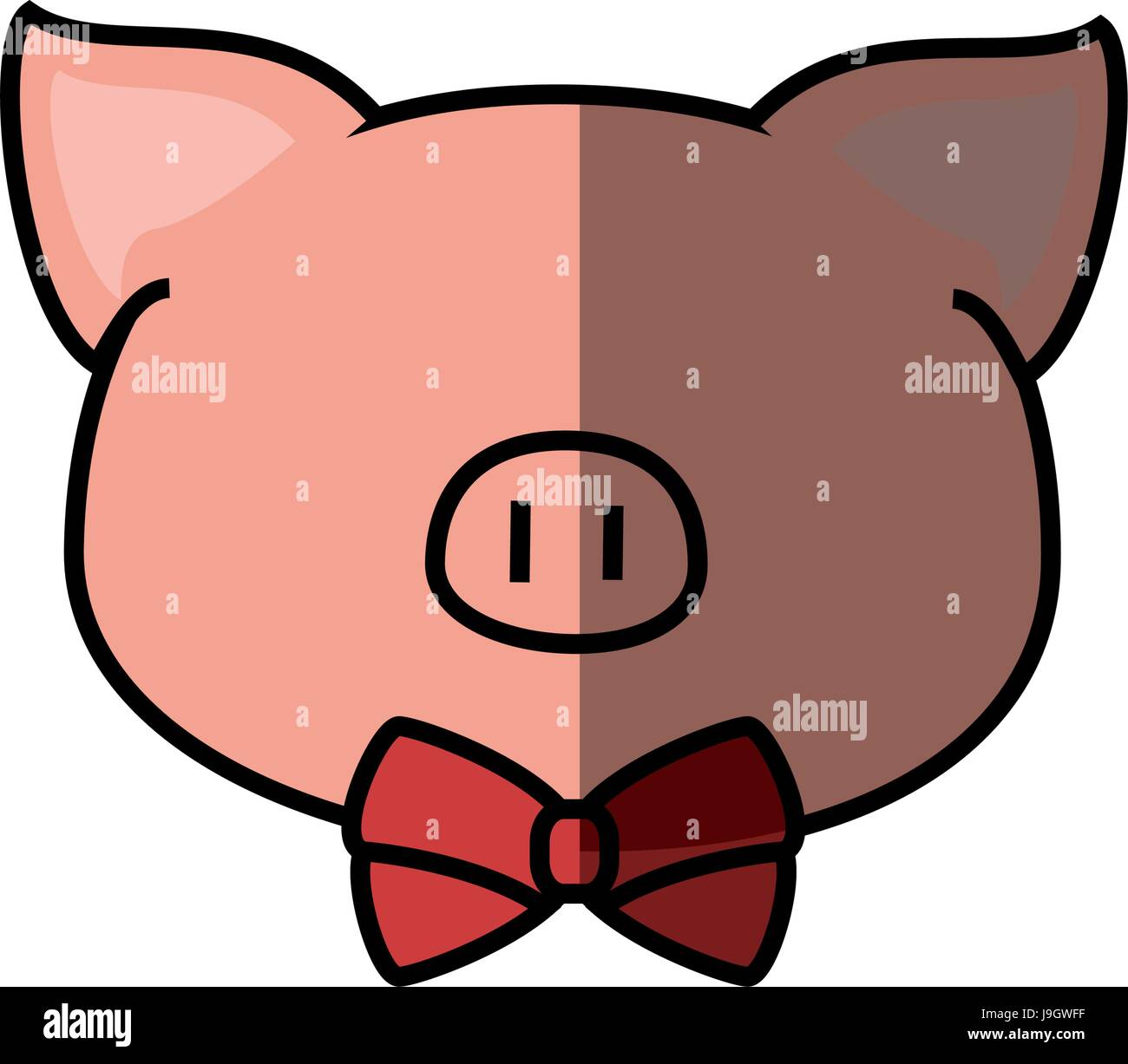 Pig faceless cartoon Stock Vector Image & Art - Alamy