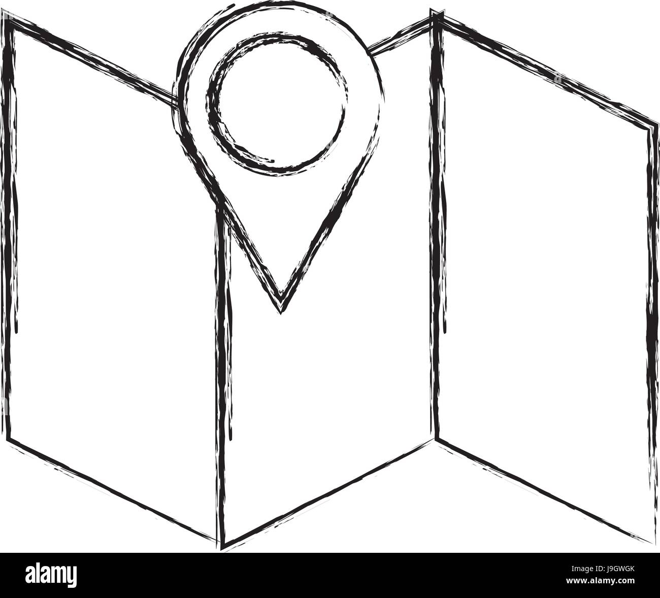 gps map pointer cartoon Stock Vector Image & Art - Alamy