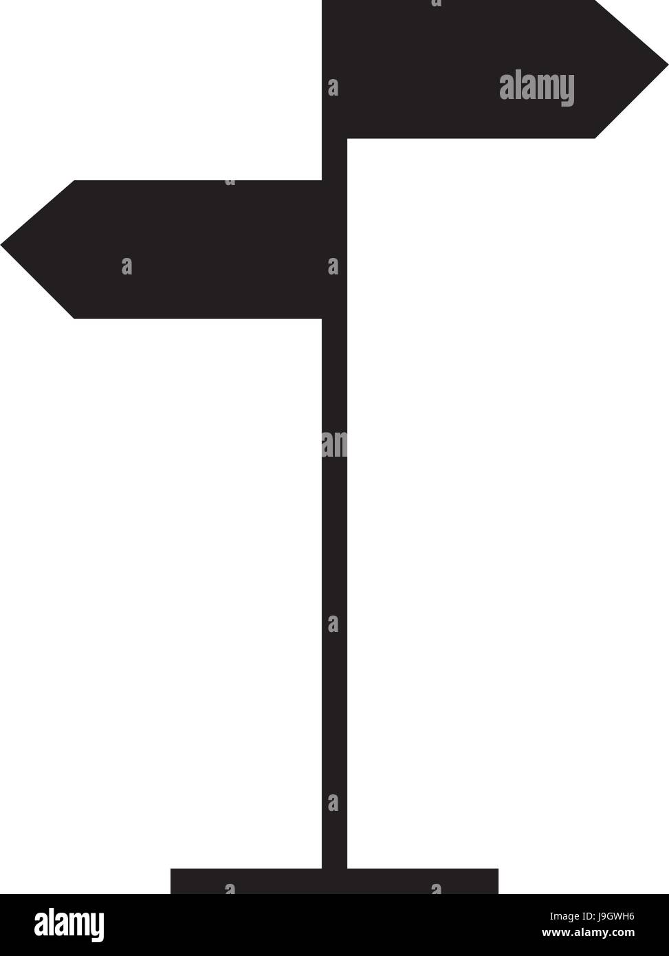 black icon traffic sign cartoon Stock Vector Image & Art - Alamy