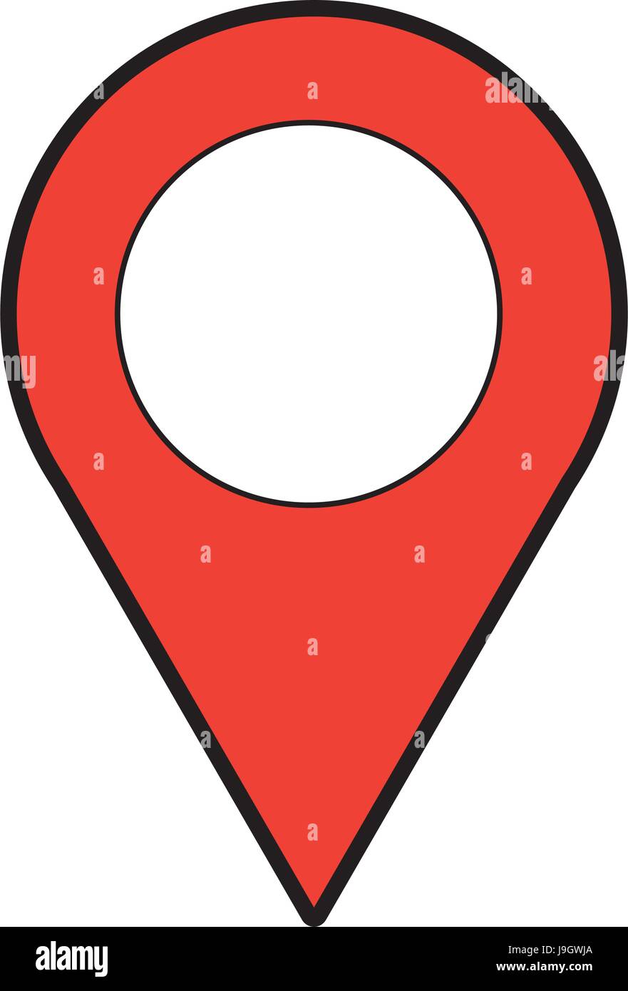 gps map pointer cartoon Stock Vector Image & Art - Alamy