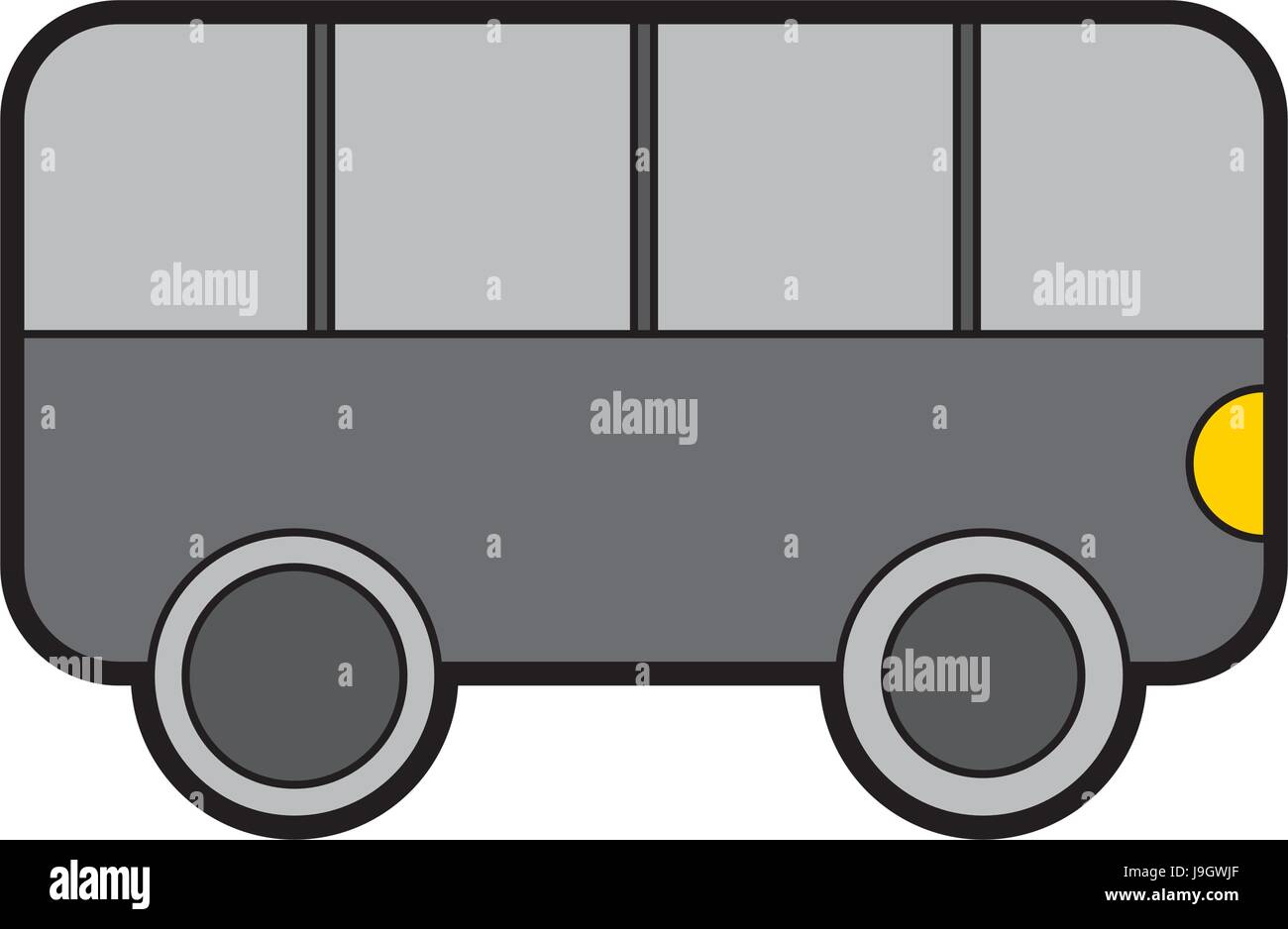 Grey bus Stock Vector Images - Alamy