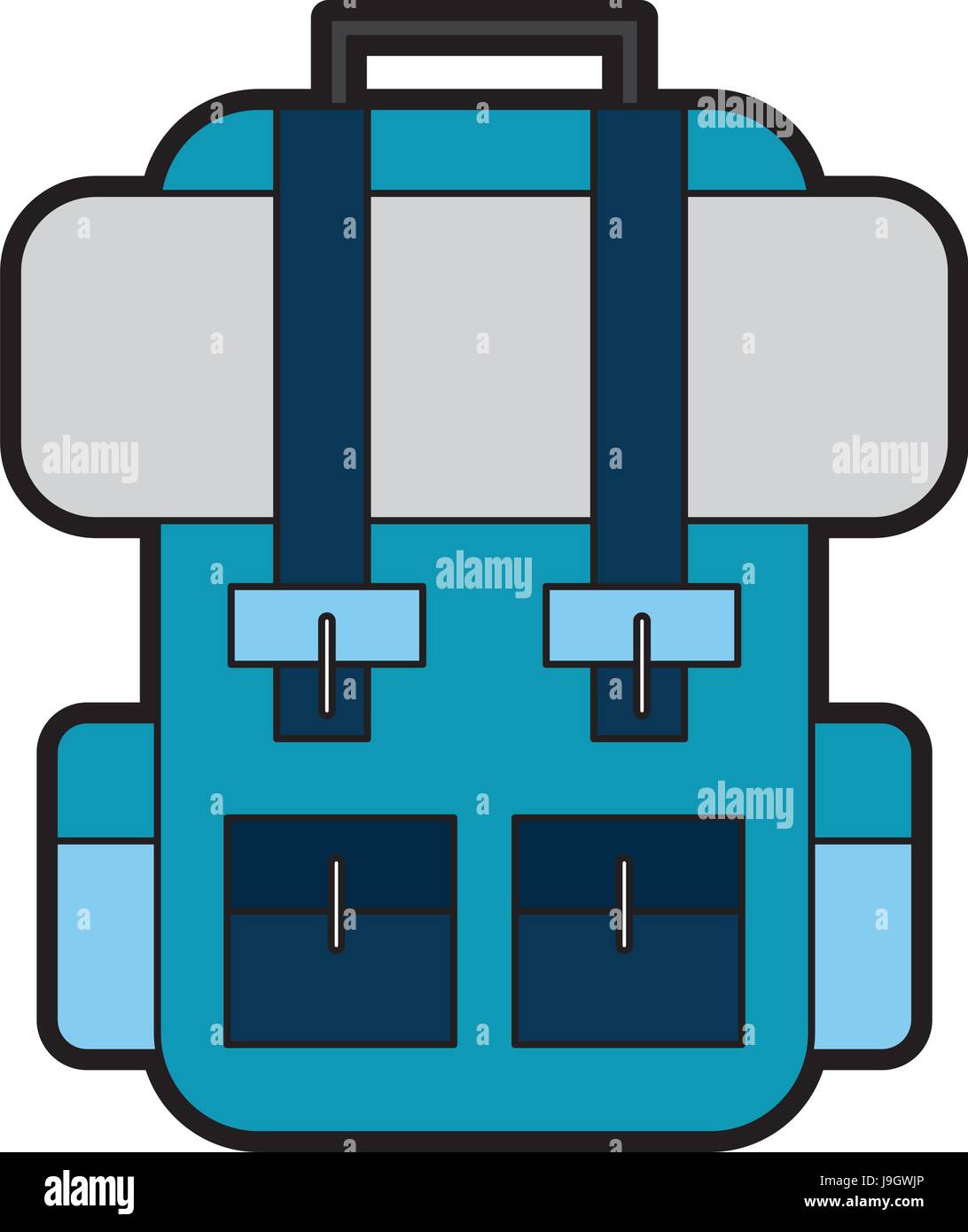 Backpacker sightseeing Stock Vector Images - Alamy