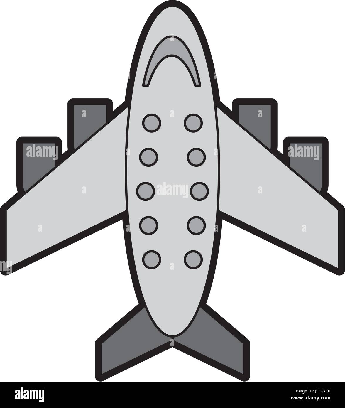 grey airplane cartoon Stock Vector Image & Art - Alamy