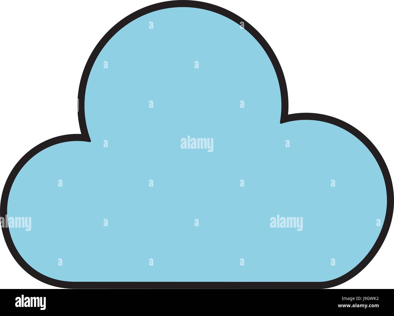 blue cloud cartoon Stock Vector Image & Art - Alamy