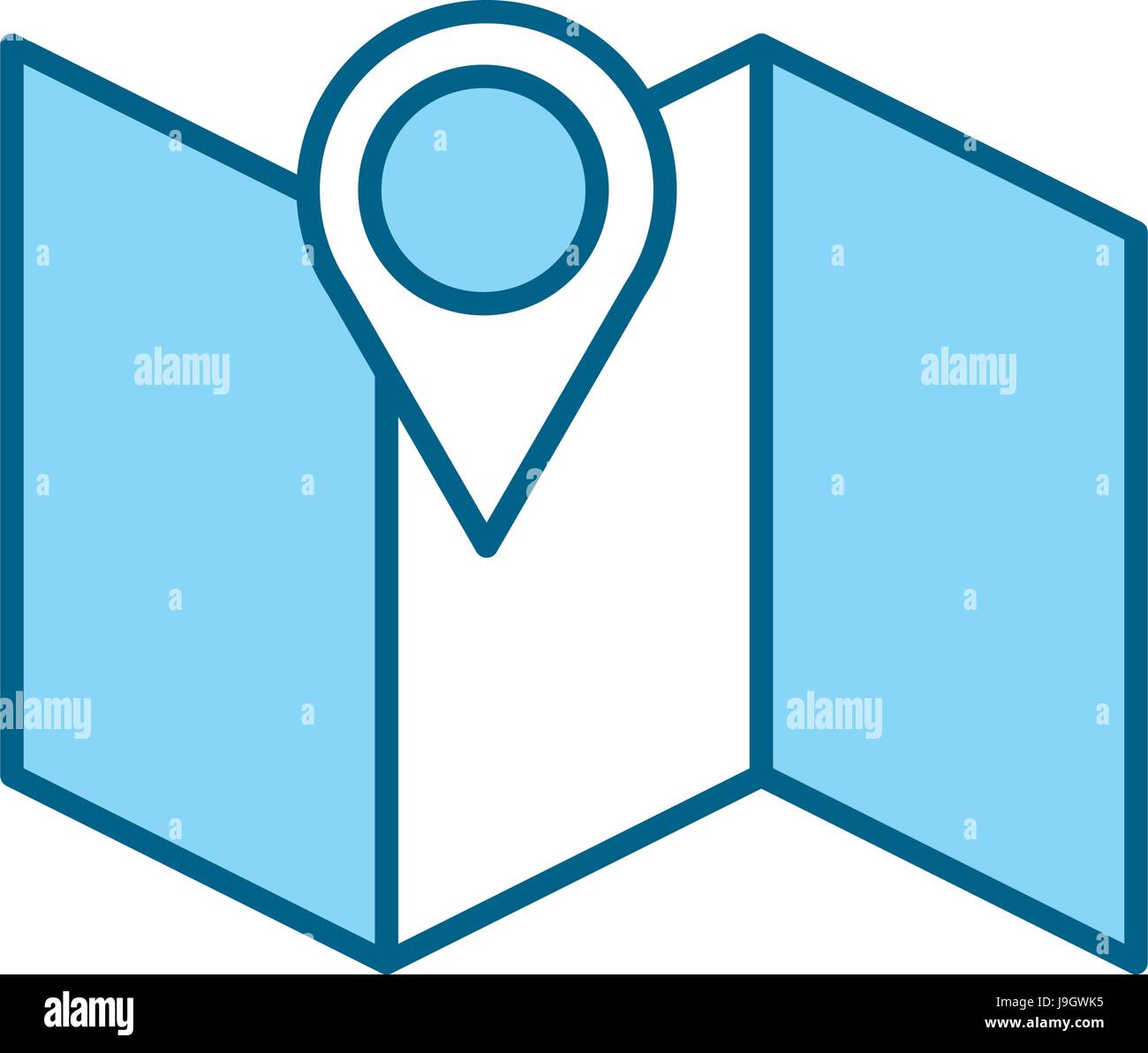 gps map pointer cartoon Stock Vector Image & Art - Alamy