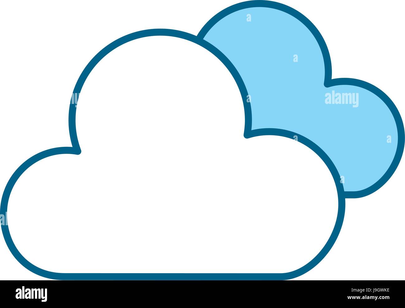 blue clouds cartoon Stock Vector Image & Art - Alamy