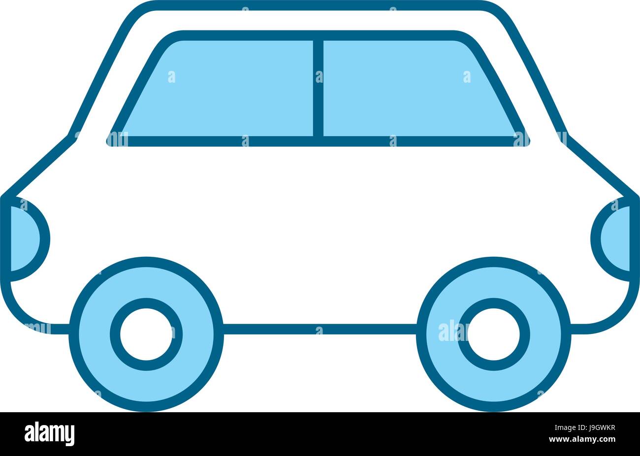 blue car cartoon Stock Vector Image & Art - Alamy